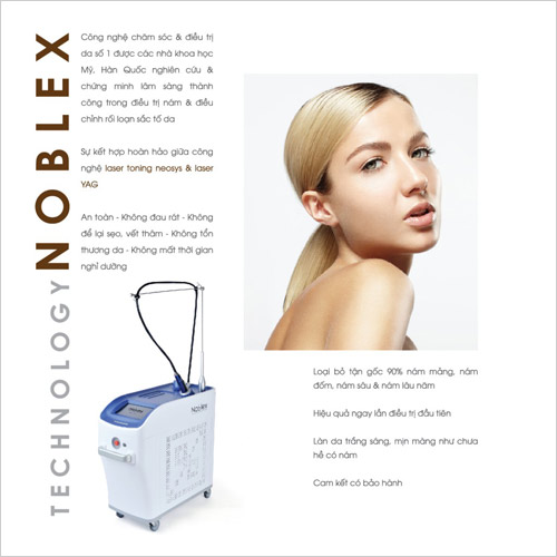 Laser Alexandrite Noblex – đột phá mới trong điều trị nám da