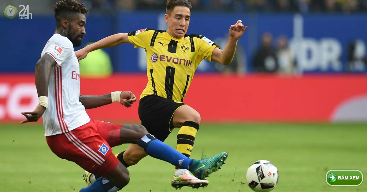 Hamburg - Dortmund: Cú poker của "Người Dơi"