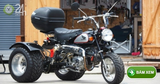 SỐC: Honda Monkey hóa "khỉ ba chân” cực dị